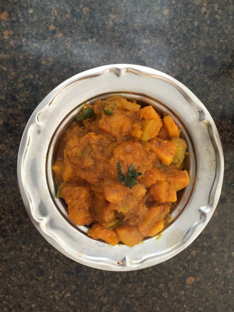 Pumpkin curry (kaddu ke sabji) | Mudita's Kitchen
