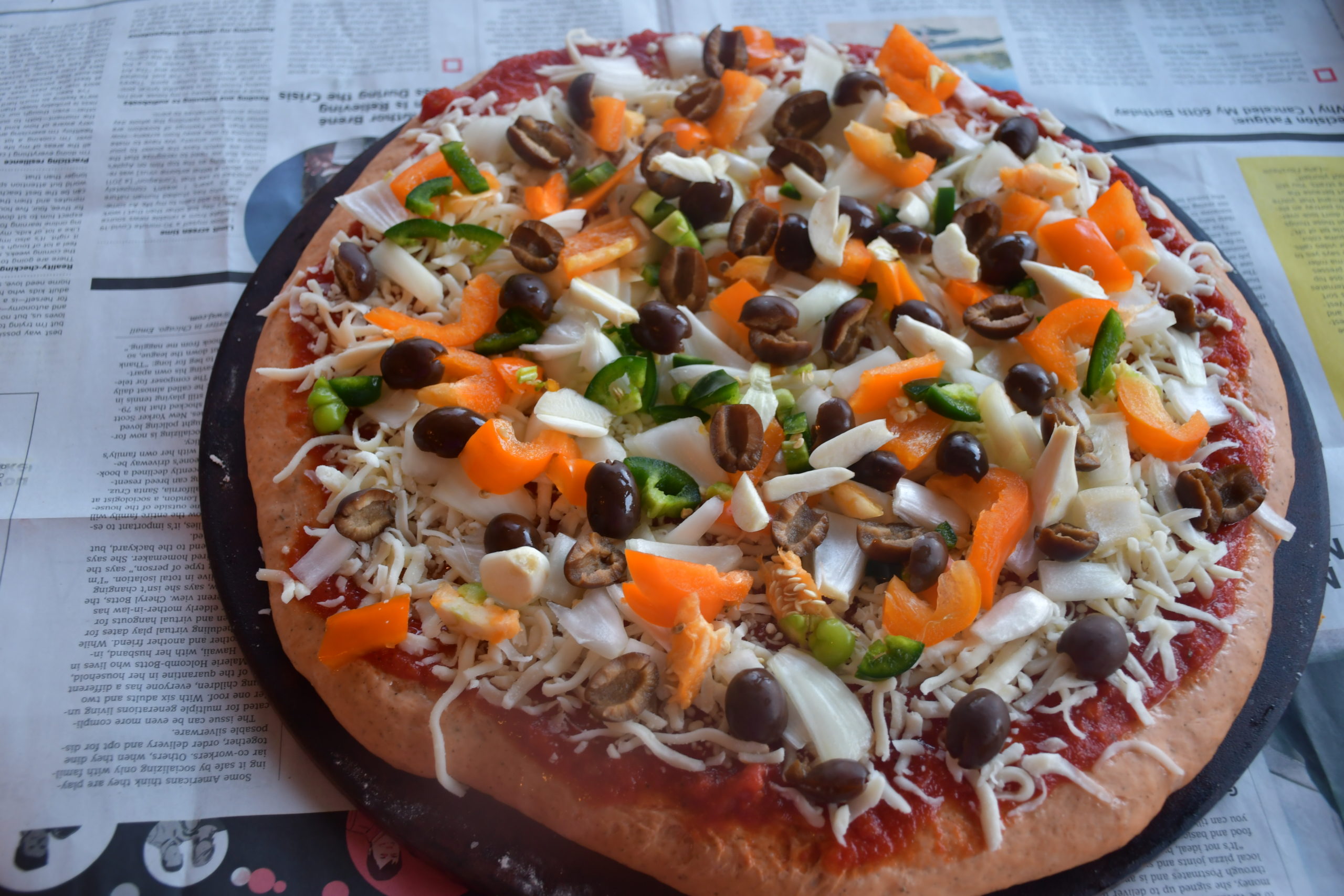 Vegetable Pizza | Mudita's Kitchen